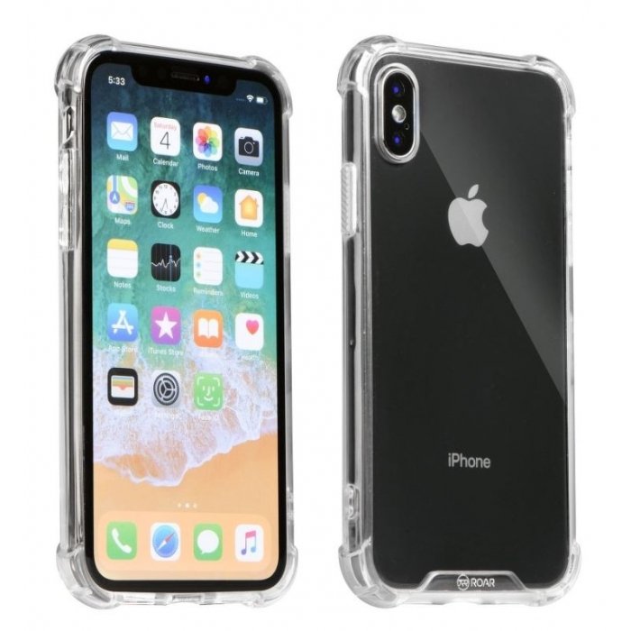 Capa Armor Jelly Roar para iPhone XS Max Transparente